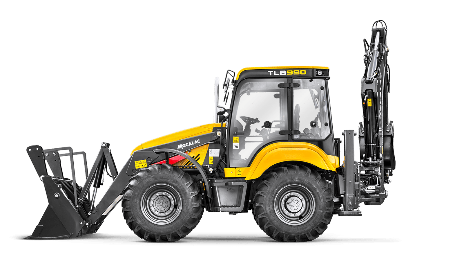 MECALAC | TLB890, Backhoe loader, Backhoe loader tractor Terex, sideshift