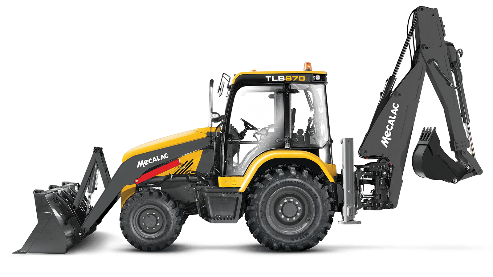 MECALAC | TLB870, Backhoe loader, Backhoe loader tractor Terex, sideshift